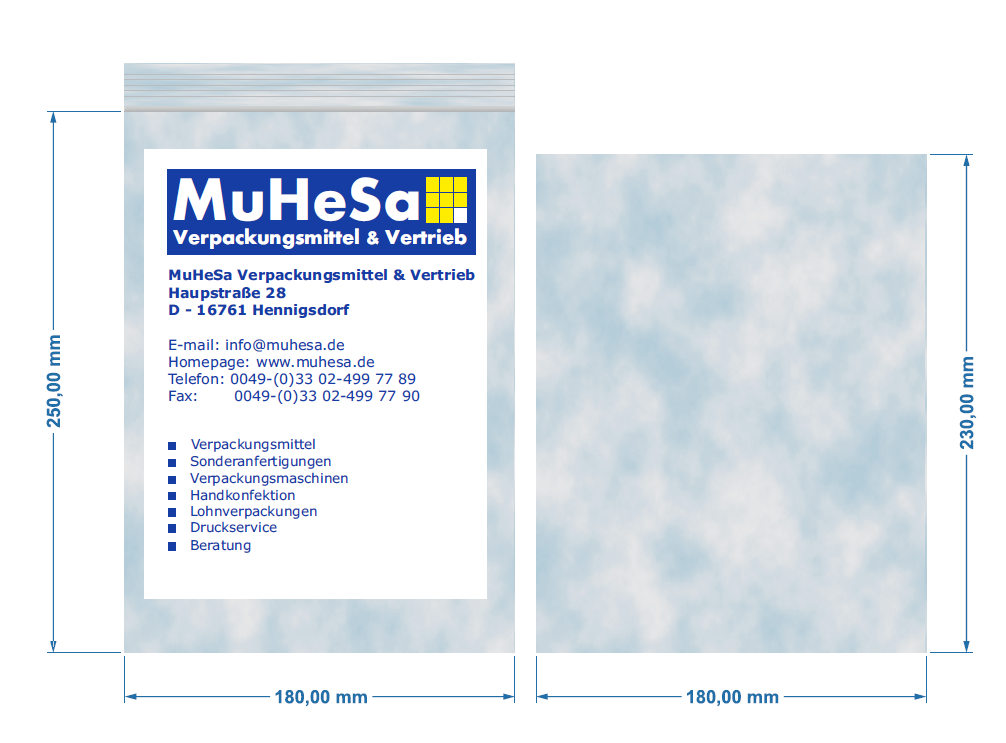 MuHeSa Hygiene - Laboratory Bags